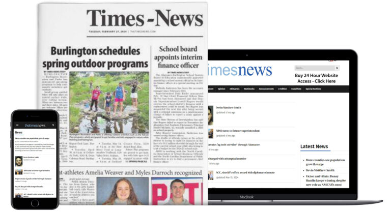 Burlington Times-News Subscriptions & Home Delivery | Subscriber Services